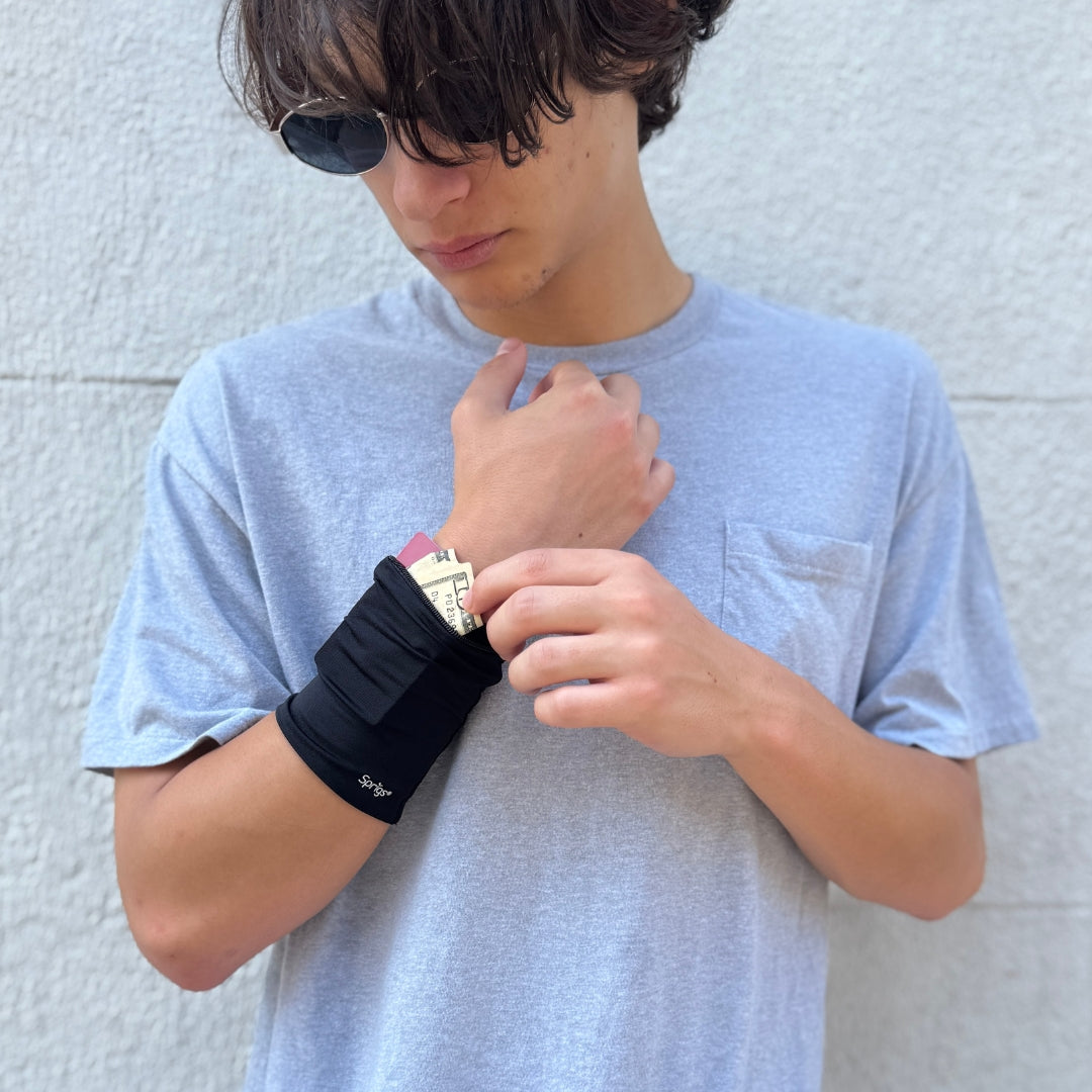 1 Pocket Solid Wrist Wallet – Sprigs