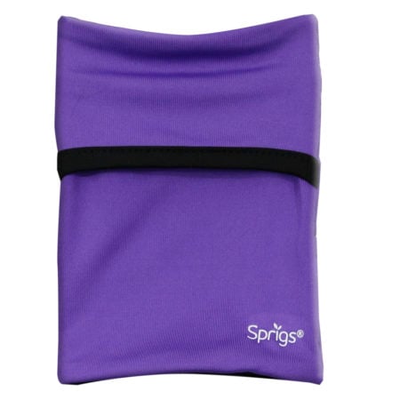 2 Pocket Purple Black Wrist Wallet Sprigs